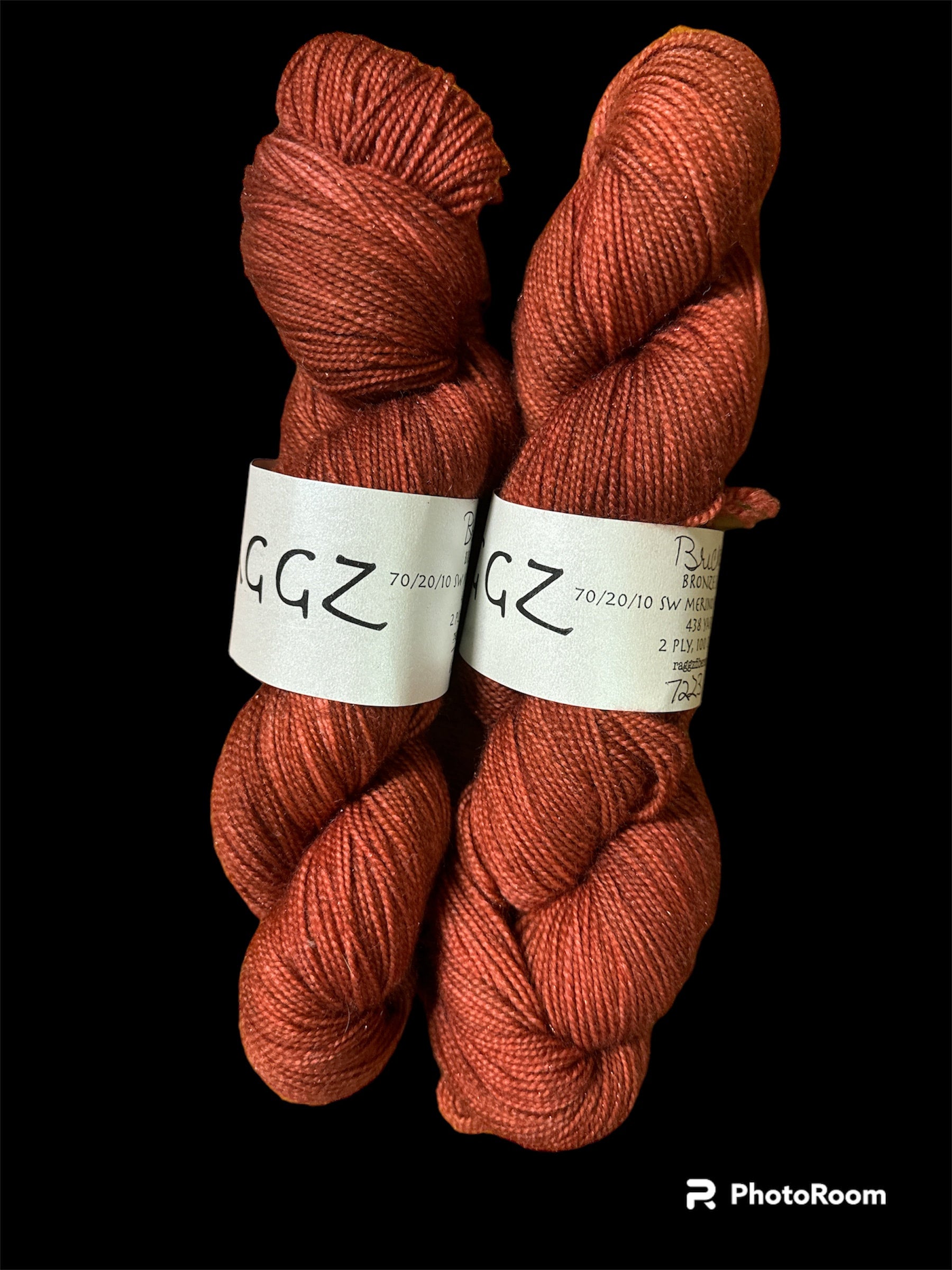 Bronze sparkle sock “Brick” | raggz fiber art