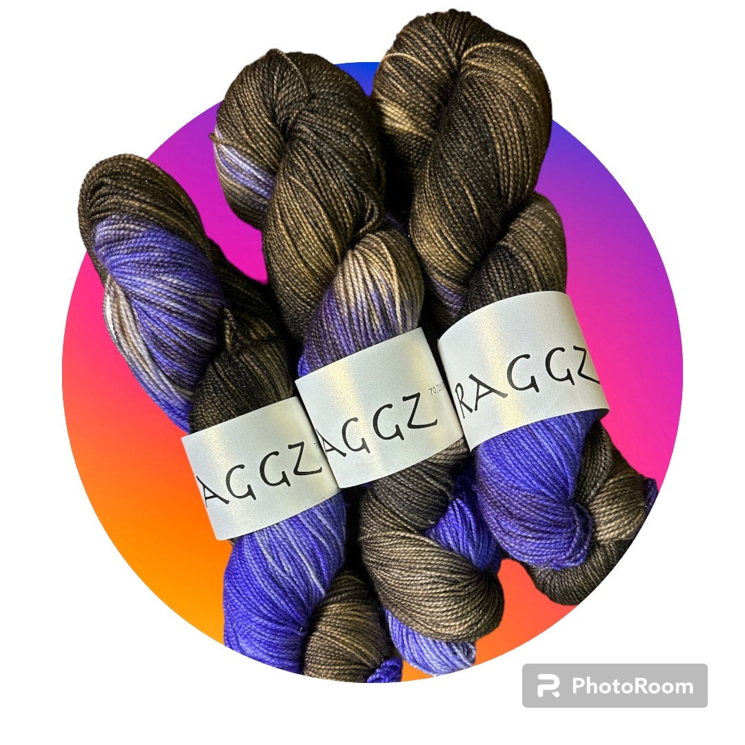 Bronze sparkle sock “ Cheer up” | raggz fiber art