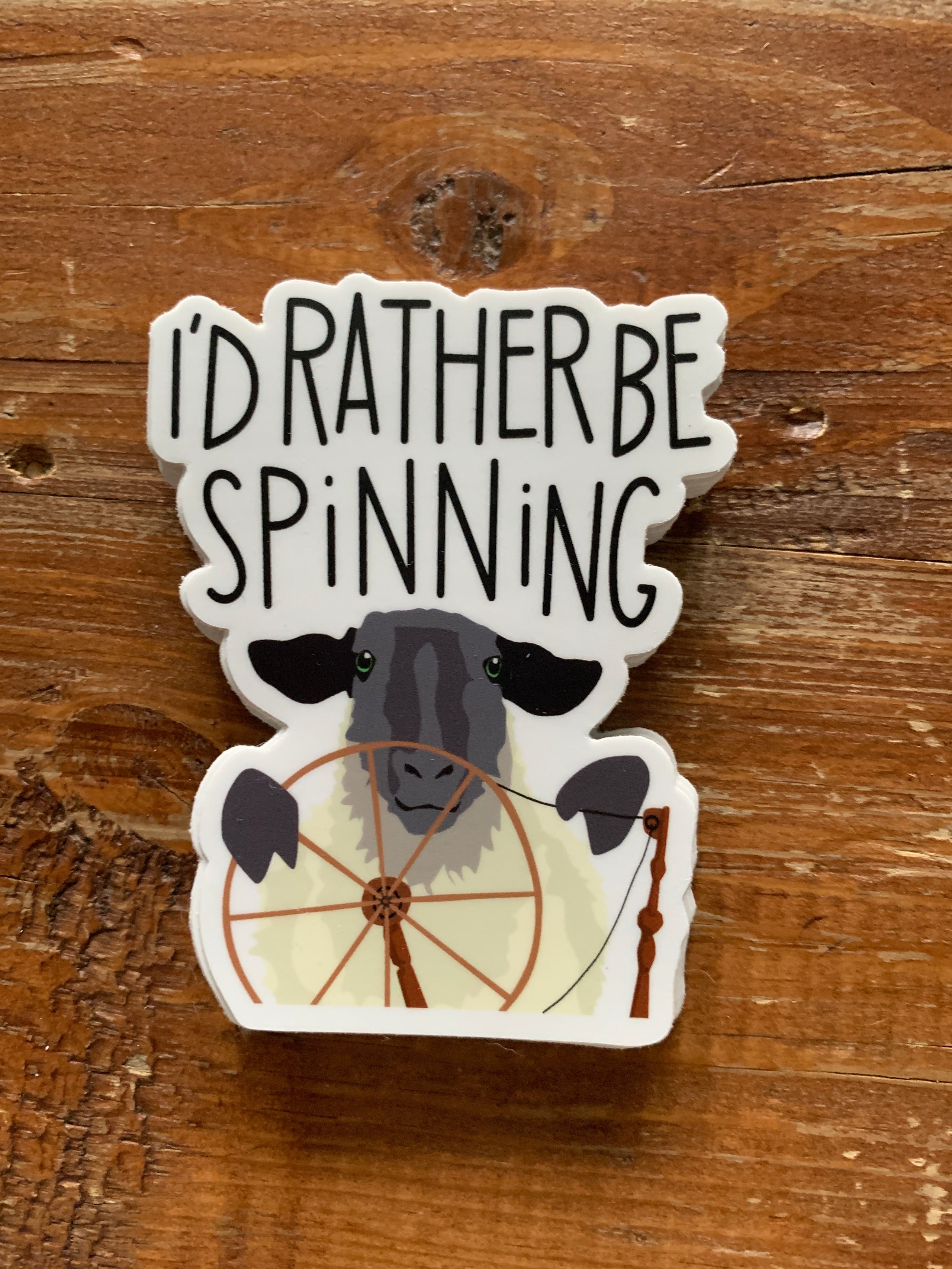 Vinyl Stickers Spinning | raggz fiber art